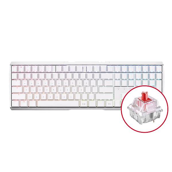 전자랜드 체리 MX 3.0S RGB 무선 블루투스 기계식키보드 화이트 적축 PE47-00088 CHERRY